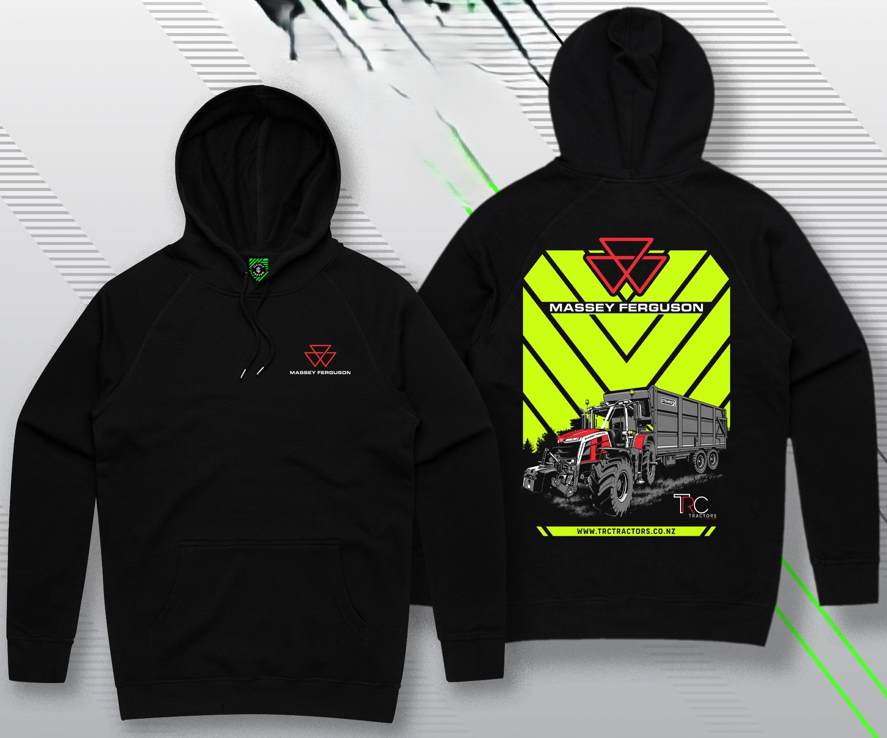 Massey Ferguson Hi Vis Hoody 2025 Design – TRC Tractors